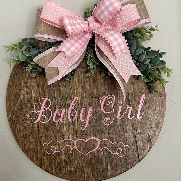 Its a Girl Door Hanger - Etsy