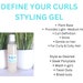 Define Your Curls Styling Gel| Plant Base Hair Gel| Natural Ingredient ...