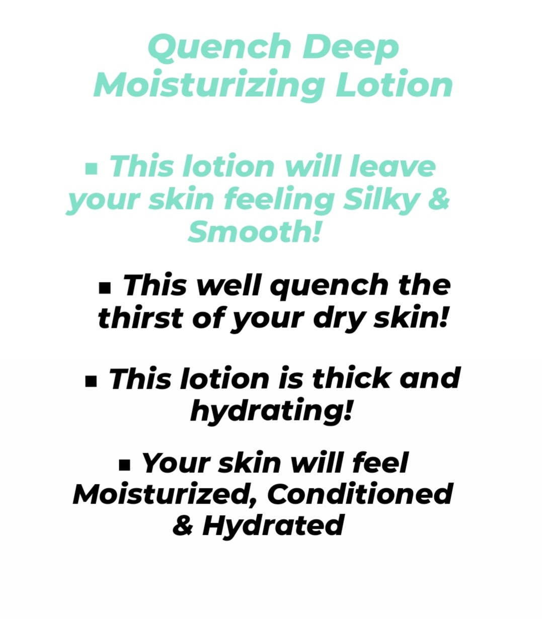 Quench Deep Moisturizing Lotion - Etsy