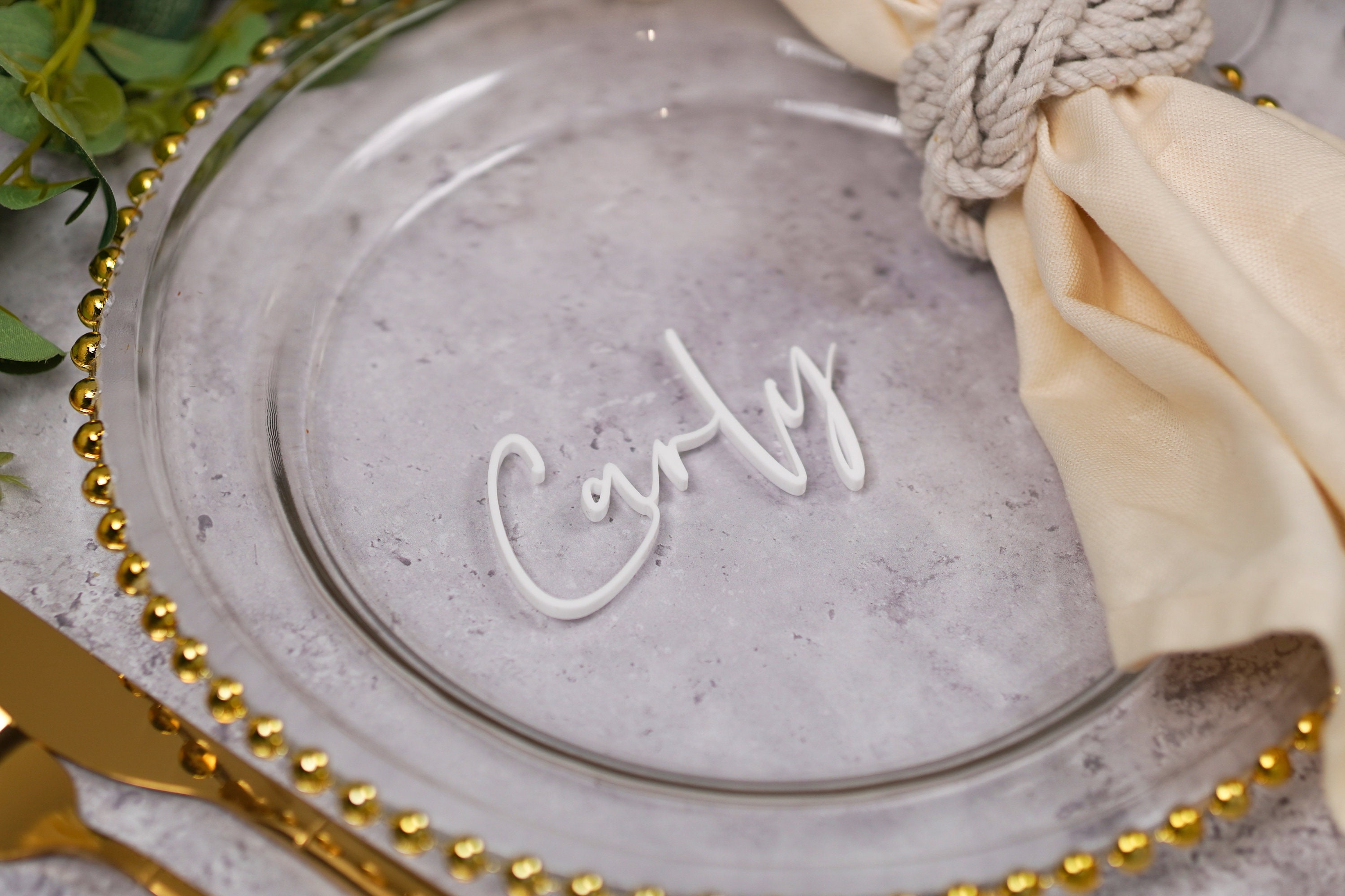 Acrylic Name Place Cards Wedding Place Name Tags Wedding | Etsy