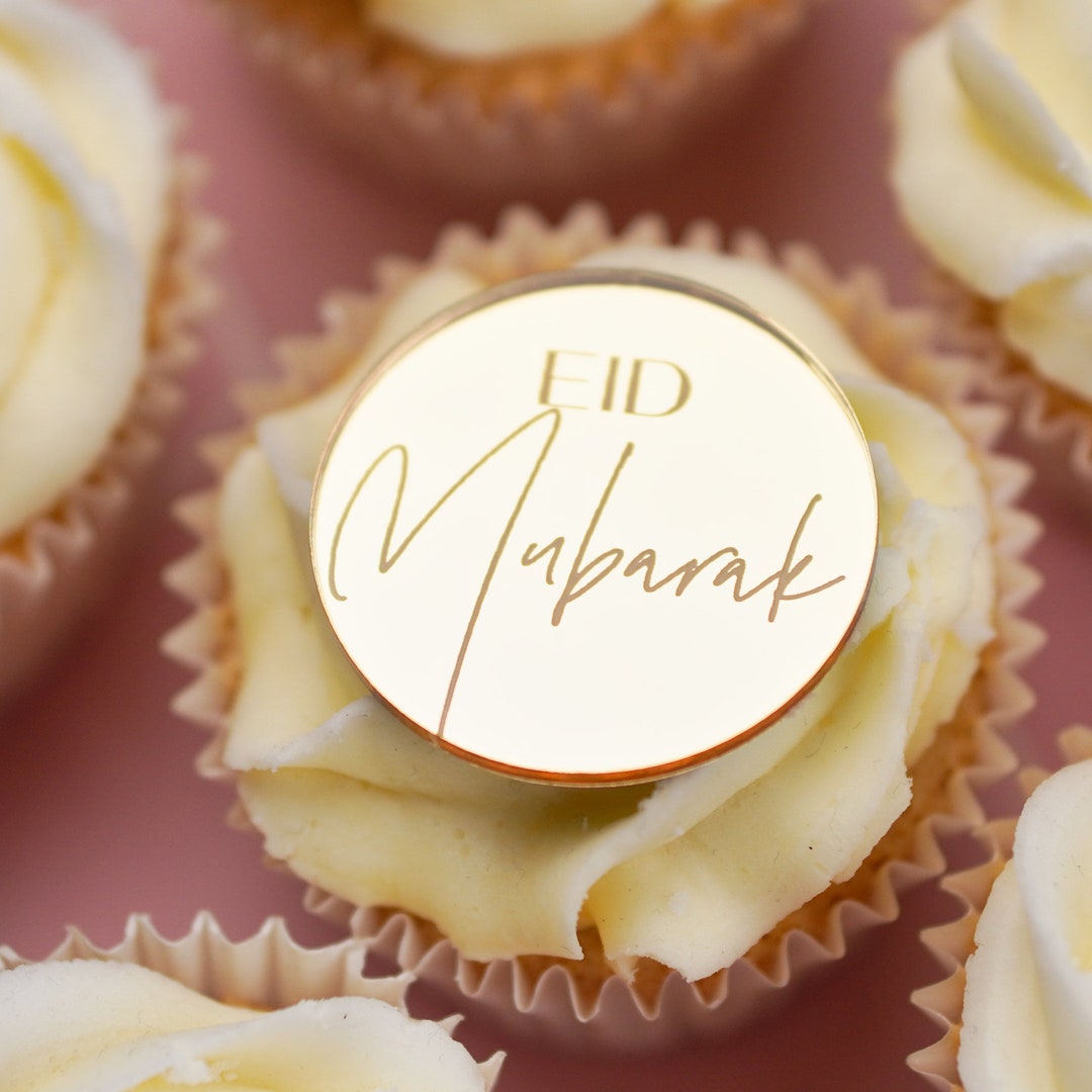 Eid Cupcake Toppers, Eid Mubarak Decorations Gift Tags Eid Mubarak ...