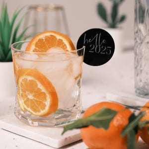 Hello 2025 New Years Eve Decoration Party Drink Toppers NYE Drink ...
