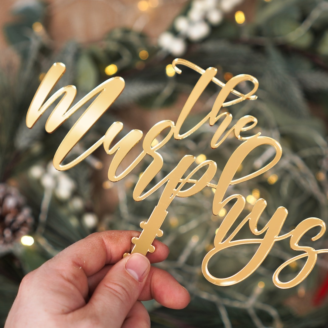 Personalized Christmas Tree Topper Ideas Personalized Family Christmas ...