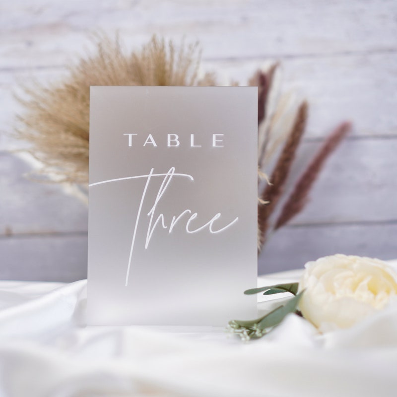 Acrylic Table Sign - Etsy