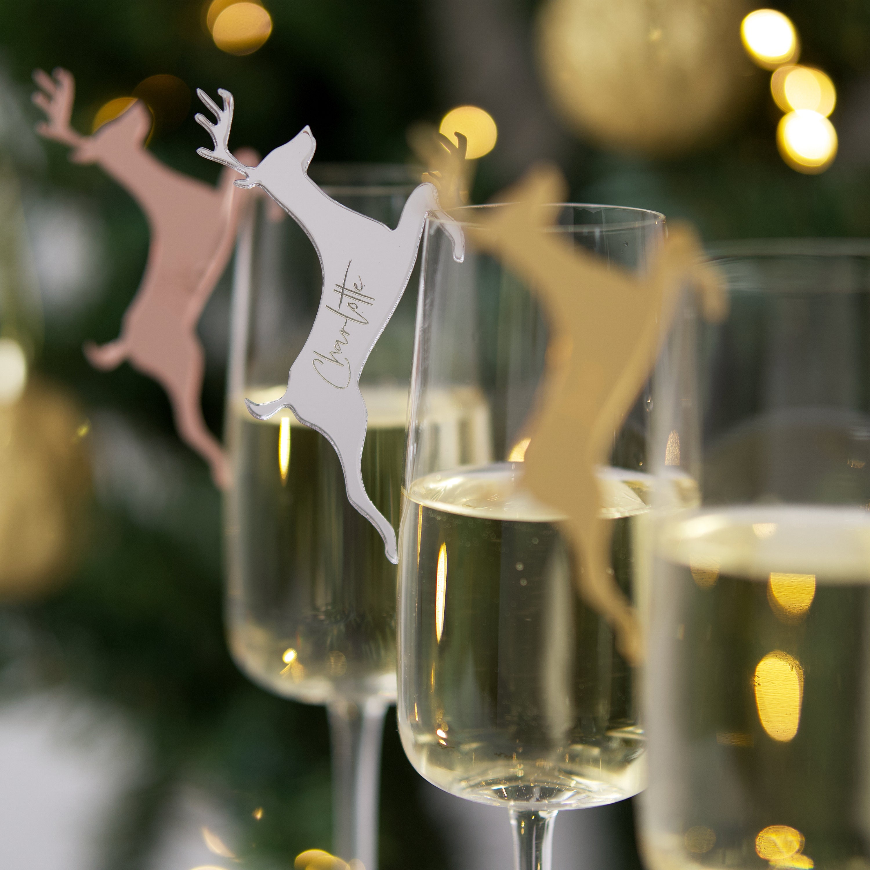 Stag Place Setting Names Winter Rustic Wedding Table | Etsy