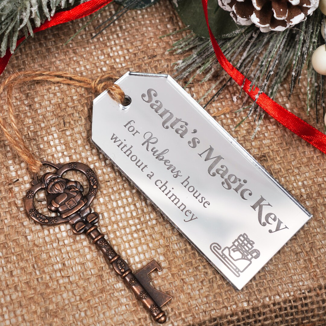 Christmas Eve Box Accessories Personalised Key for Santa No Chimney ...
