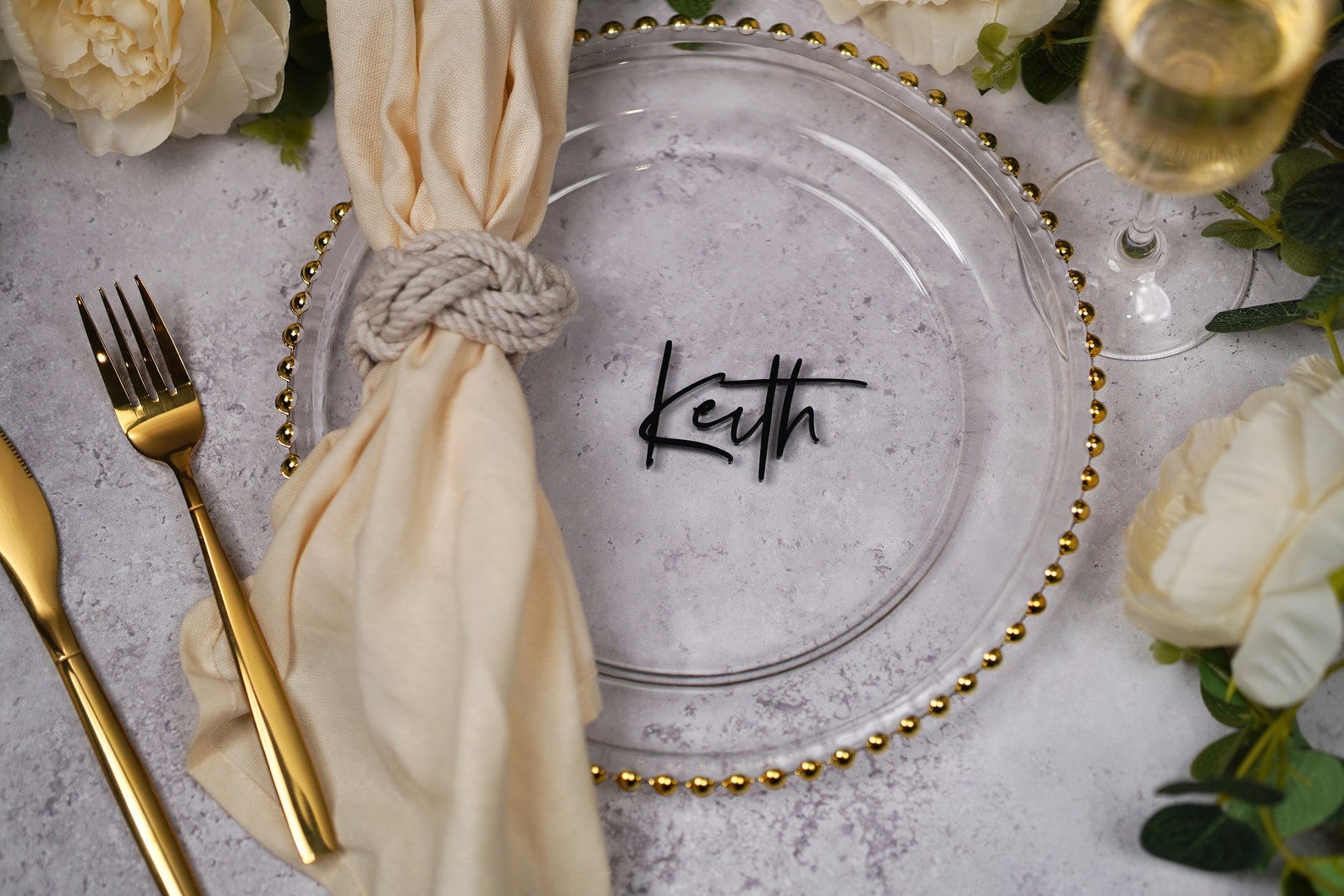 Acrylic Name Place Cards Wedding Place Name Tags Wedding | Etsy