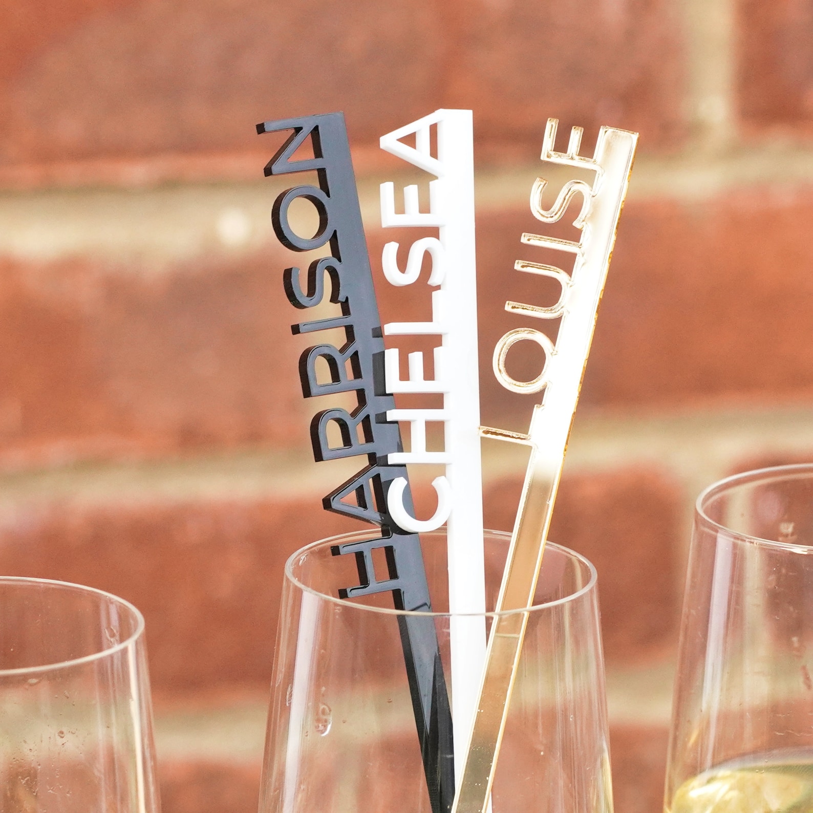 Acrylic Wedding Name Place Cards Ideas Personalised Drink - Etsy