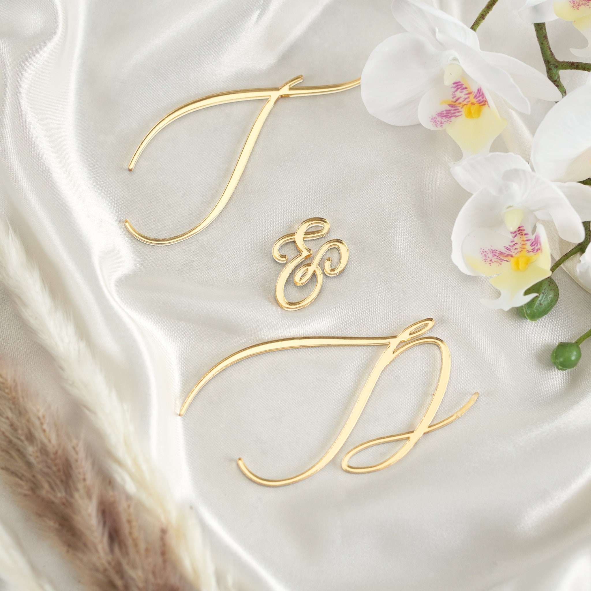 Wedding Cake Topper Initials Personalised Custom Cake Topper - Etsy