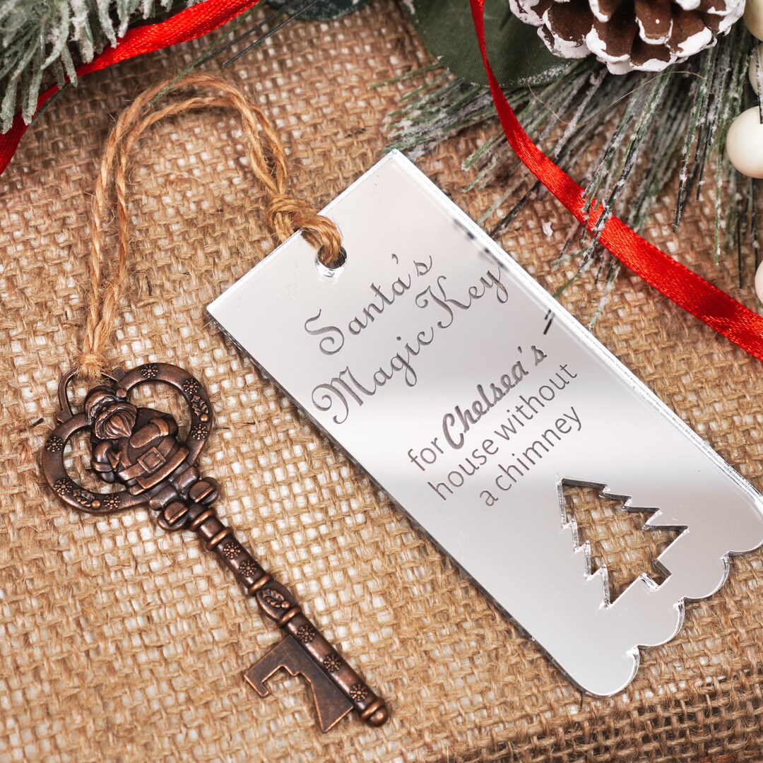 Personalised Key for Santa No Chimney Special Key for Father Christmas ...