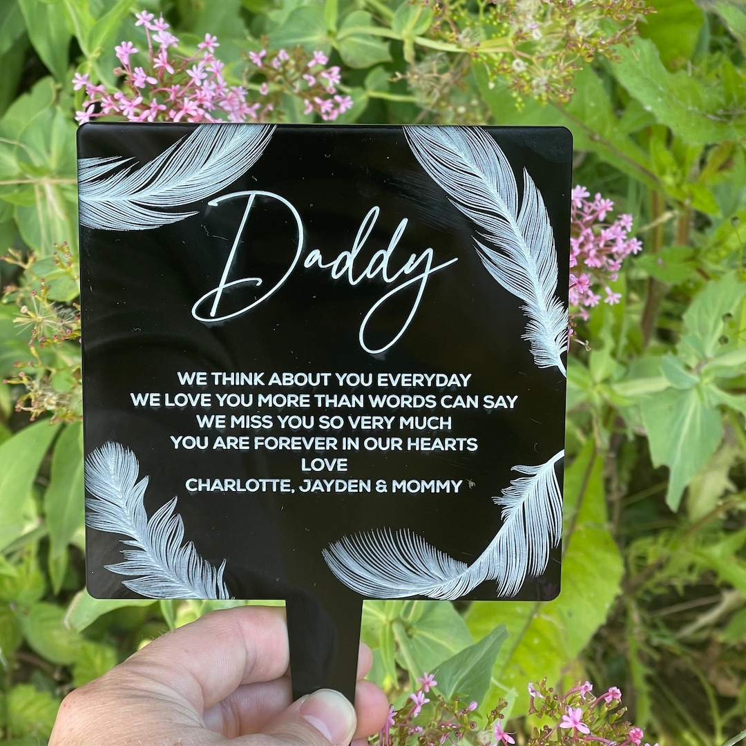 Grave Decoration for Cemetery Personalised Grave Ornament Marker ...