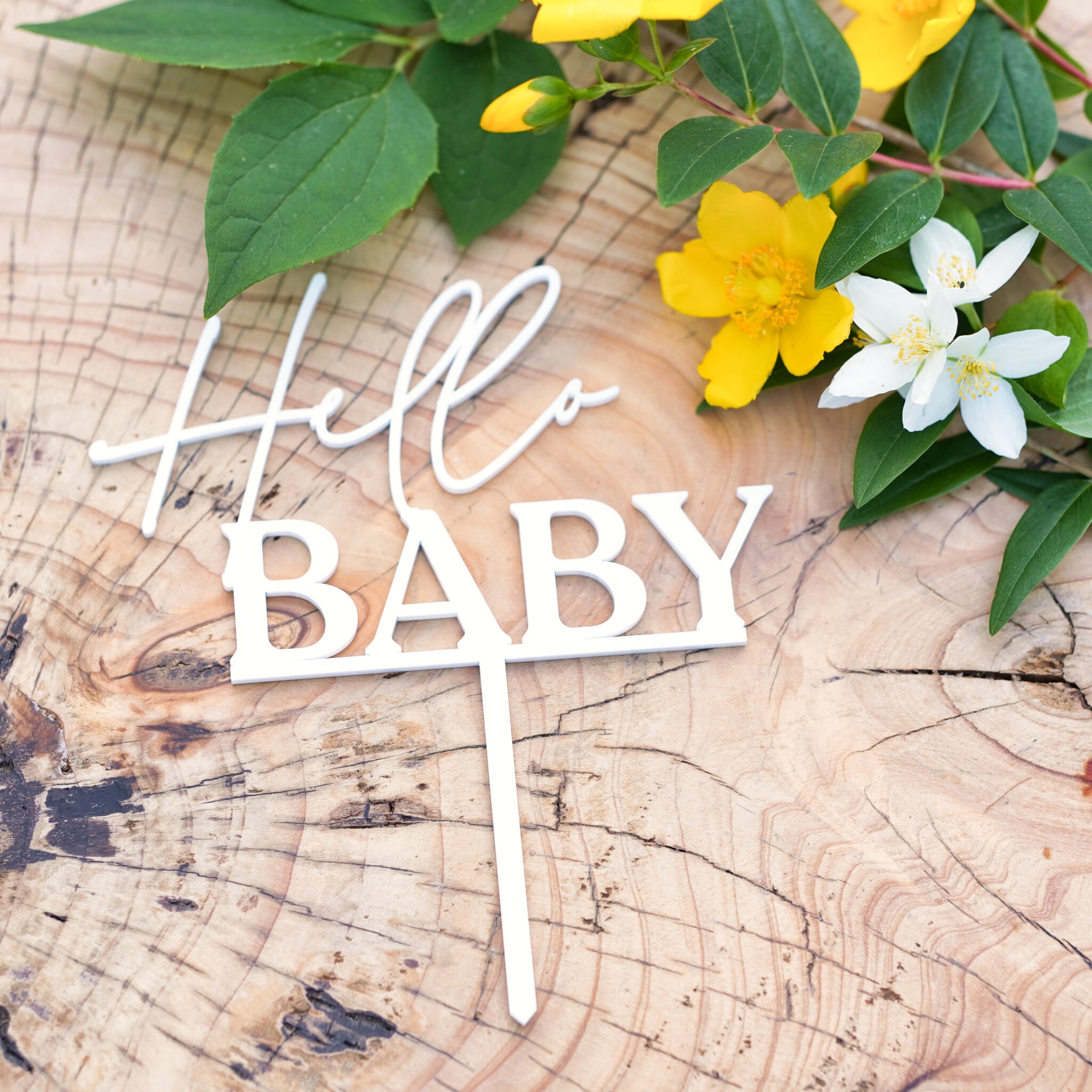 Hello Baby Cake Topper Baby Shower Cake Topper Baby Shower - Etsy UK