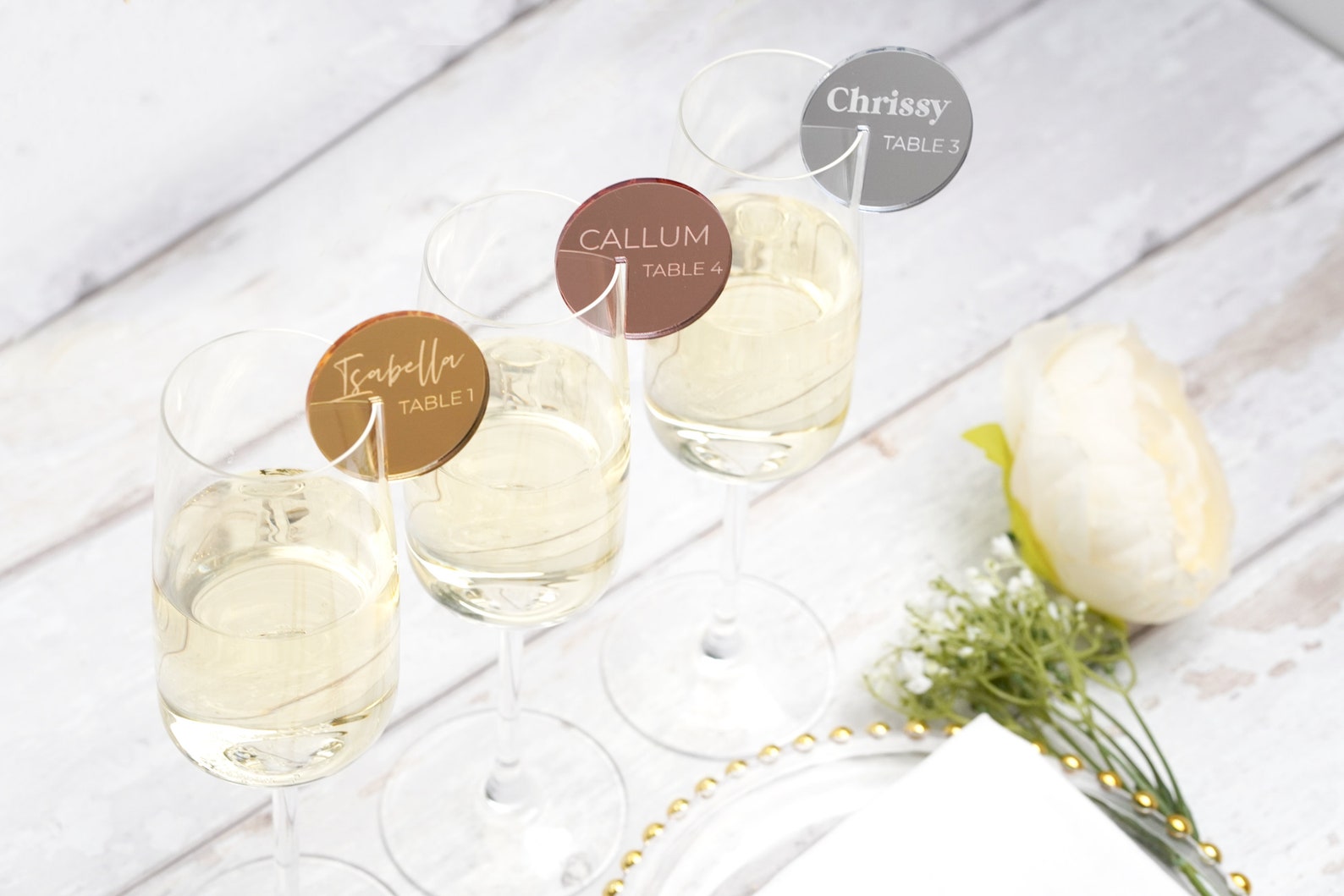 Acrylic Wedding Name Place Cards Ideas With Table Numbers - Etsy