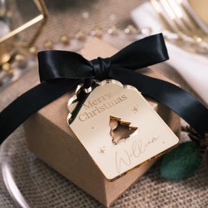 Christmas Name Tags Table Setting Christmas Dinner Festive Table Decor ...