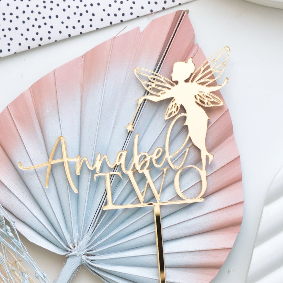 Personalised Fairy Cake Topper Fairy Cake Decorations UK Girls Birthday ...