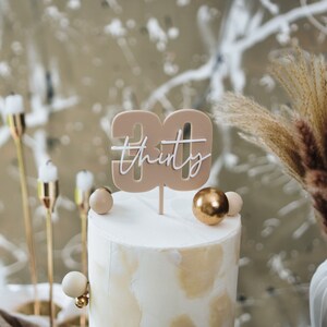 30 Cake Topper Birthday Thirty Cake Topper 30th Cake Ideas Gold Happy ...