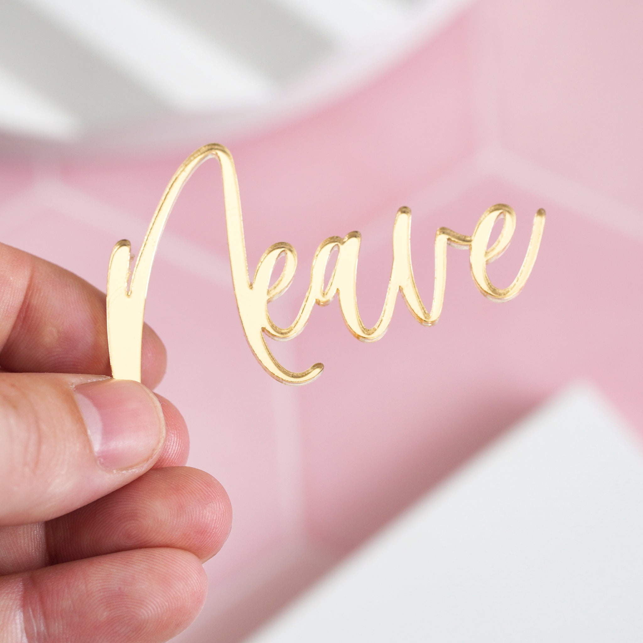 Acrylic Name Cake Topper Name Cake Charm Personalised Acrylic - Etsy