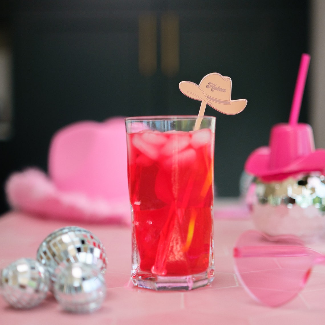 Bachelorette Party Disco Cowgirl Hen Party Decorations Hens Drink ...