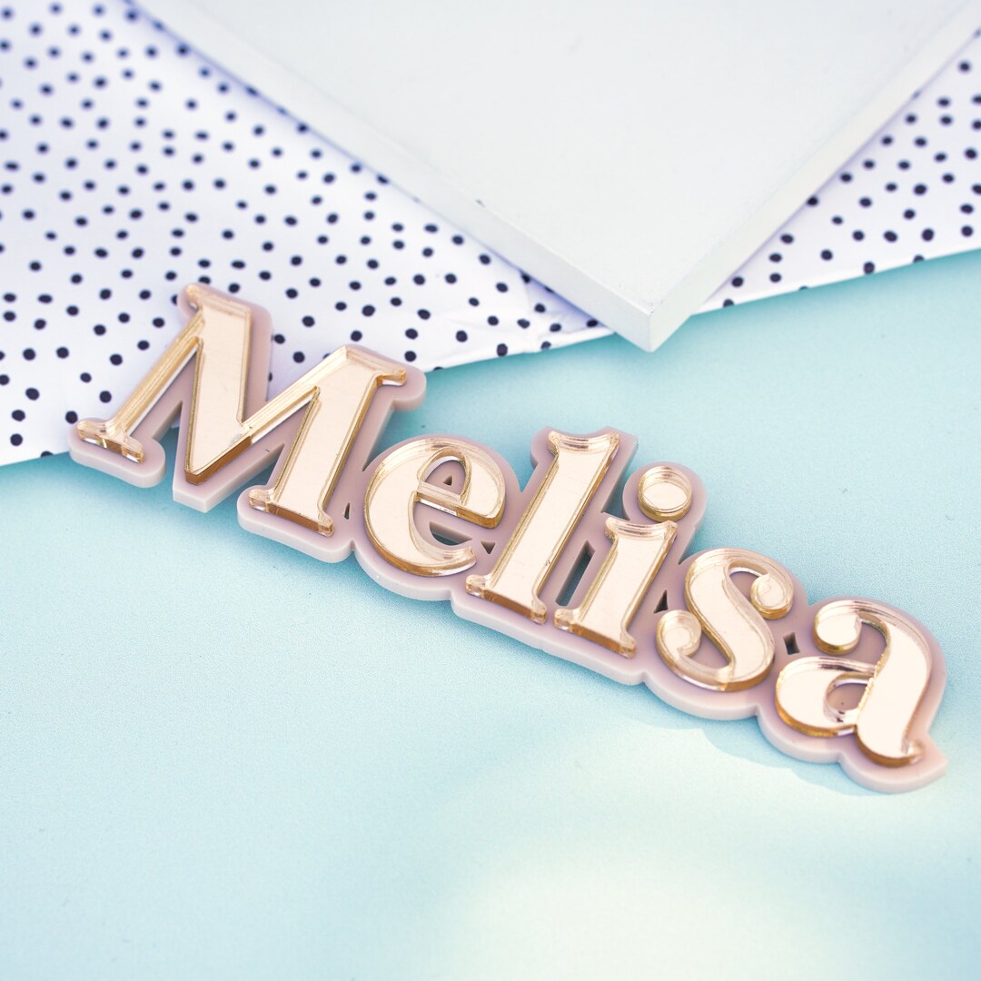 Double Layer Acrylic Cake Topper Name Acrylic 2 Colour Double Layered ...