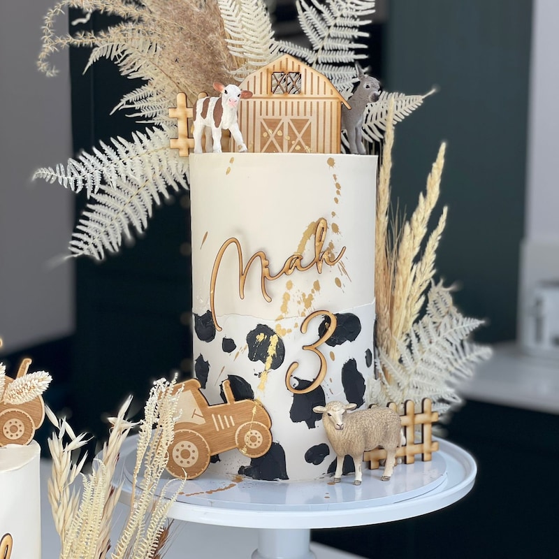 Farm Cake Topper - Etsy