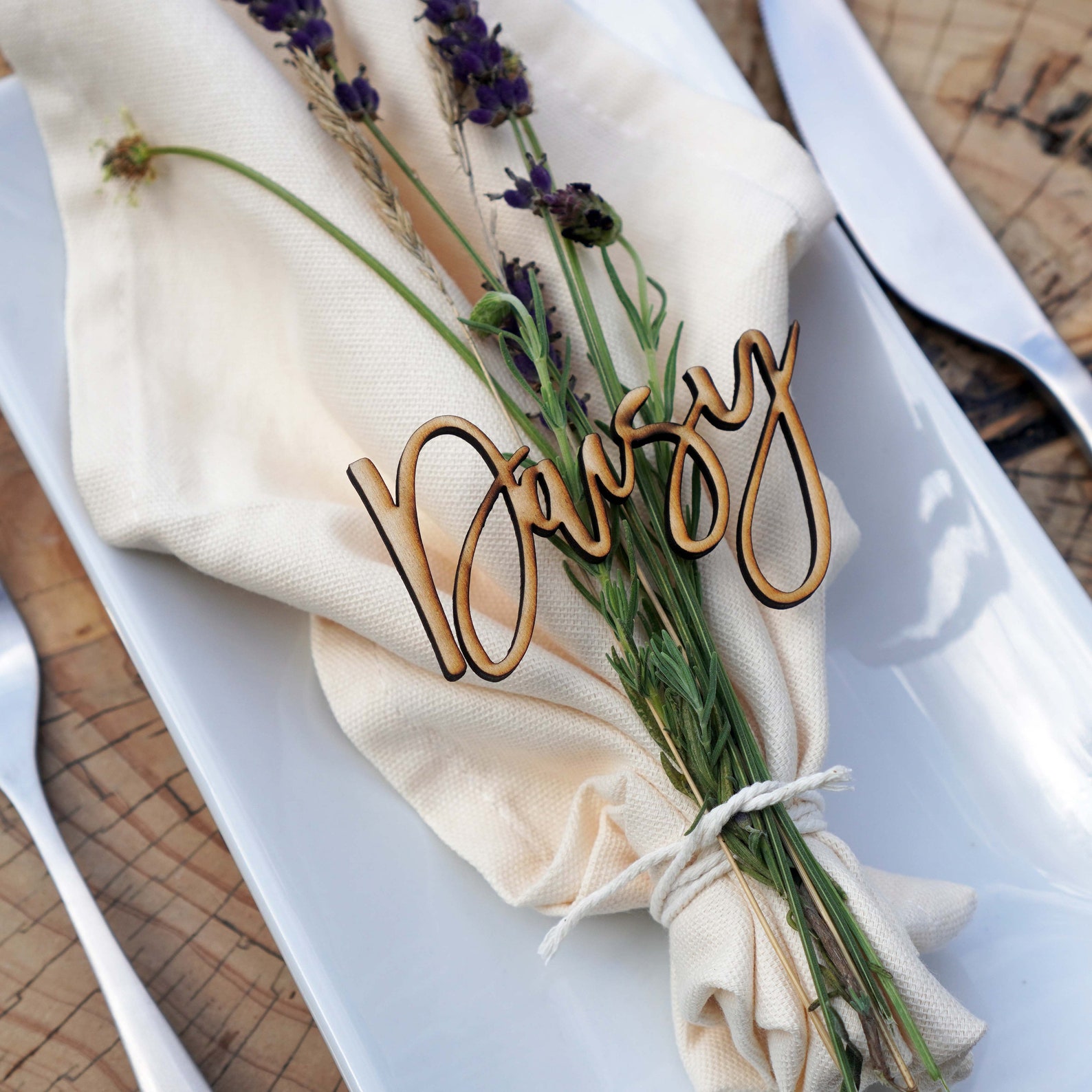 Personalised Place Names Place Setting Laser Cut Name Tags | Etsy