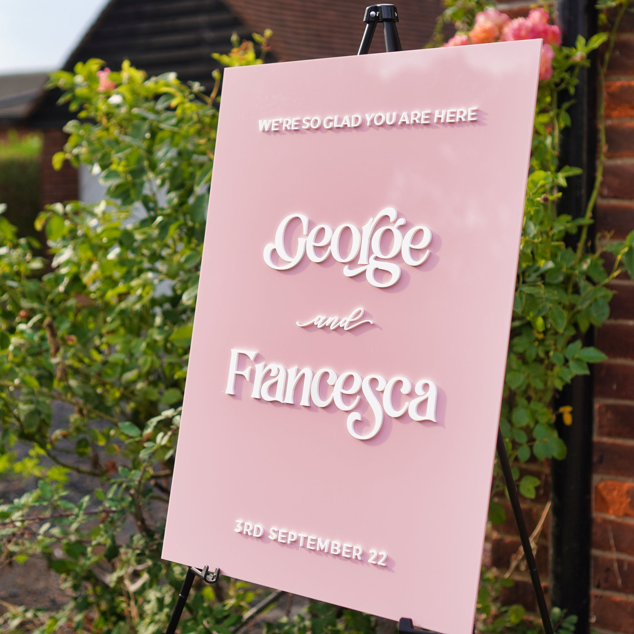 Welcome Wedding Sign Ideas A2 Acrylic Welcome To Our Wedding Etsy