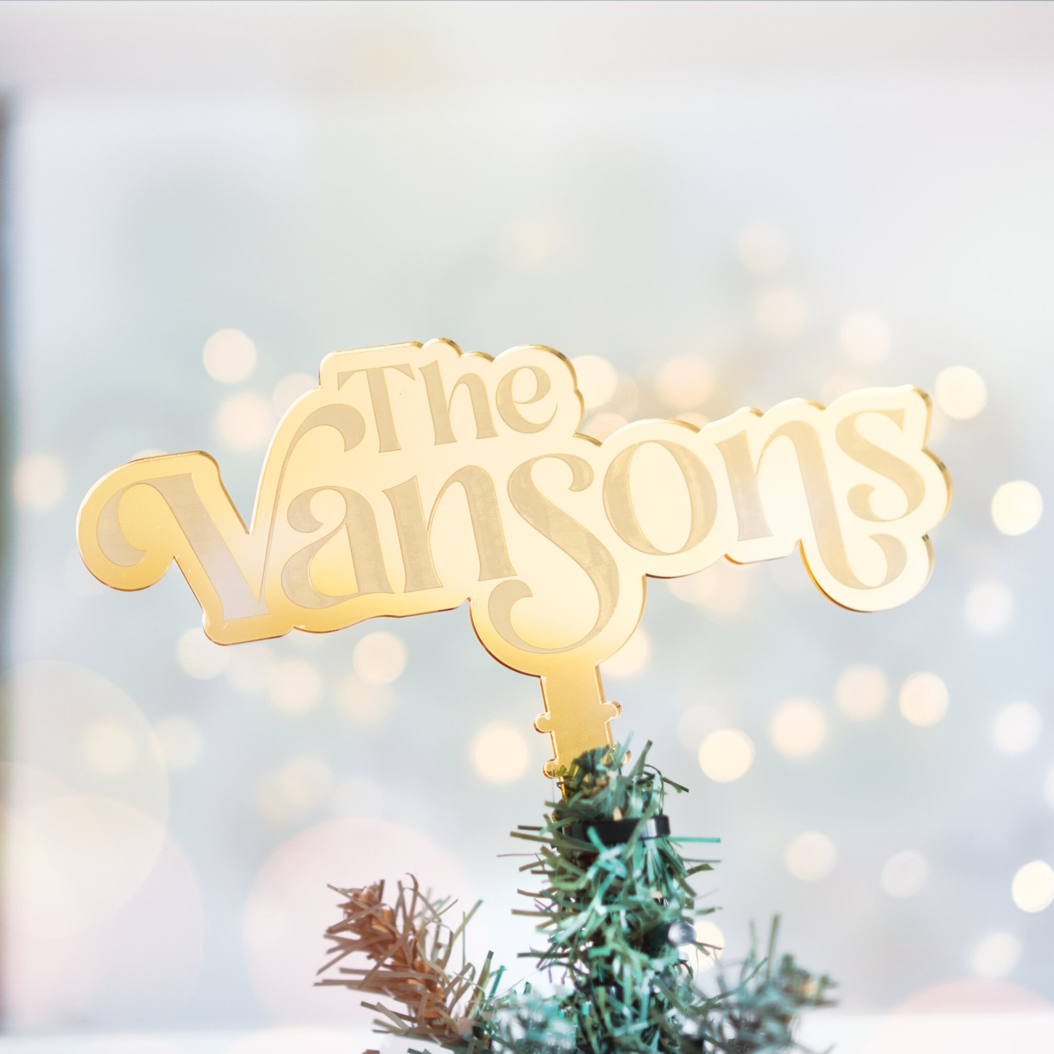 Personalised Christmas Tree Topper Ideas Personalized Family - Etsy