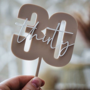 30 Cake Topper Birthday Thirty Cake Topper 30th Cake Ideas Gold Happy ...