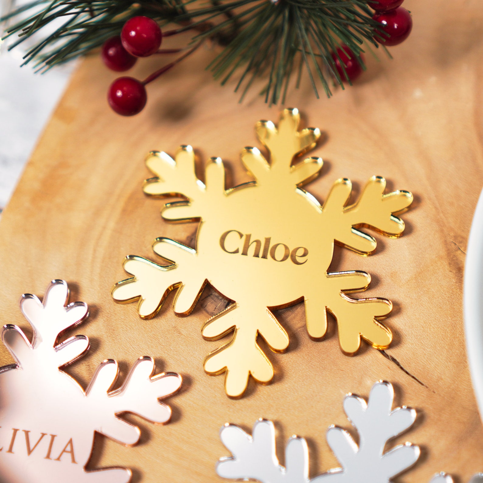 Christmas Table Favours Place Settings Christmas Table Decorations ...