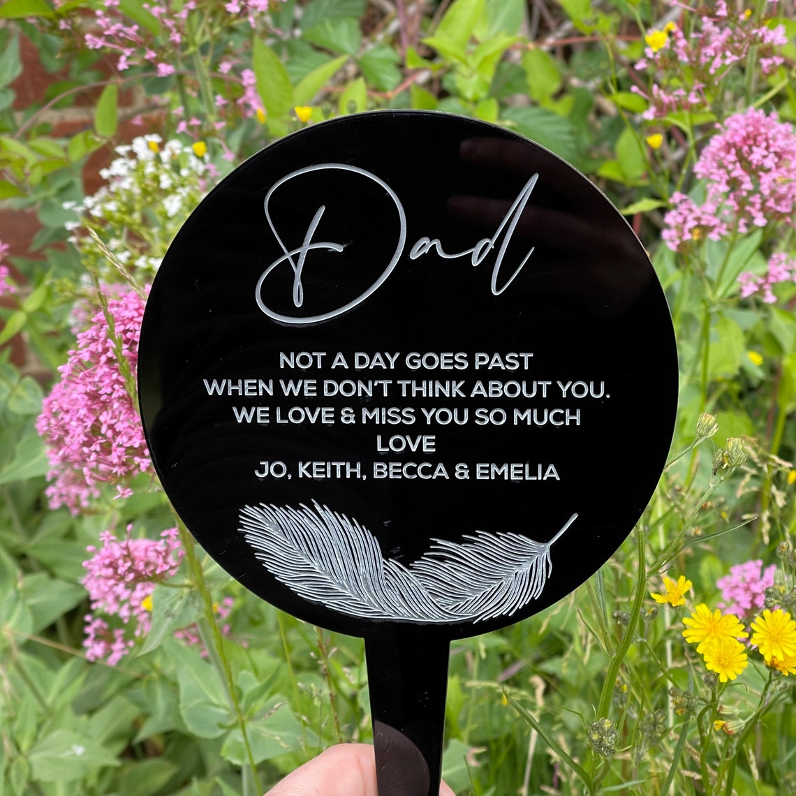 Grave Decoration for Cemetery Personalised Grave Ornament - Etsy