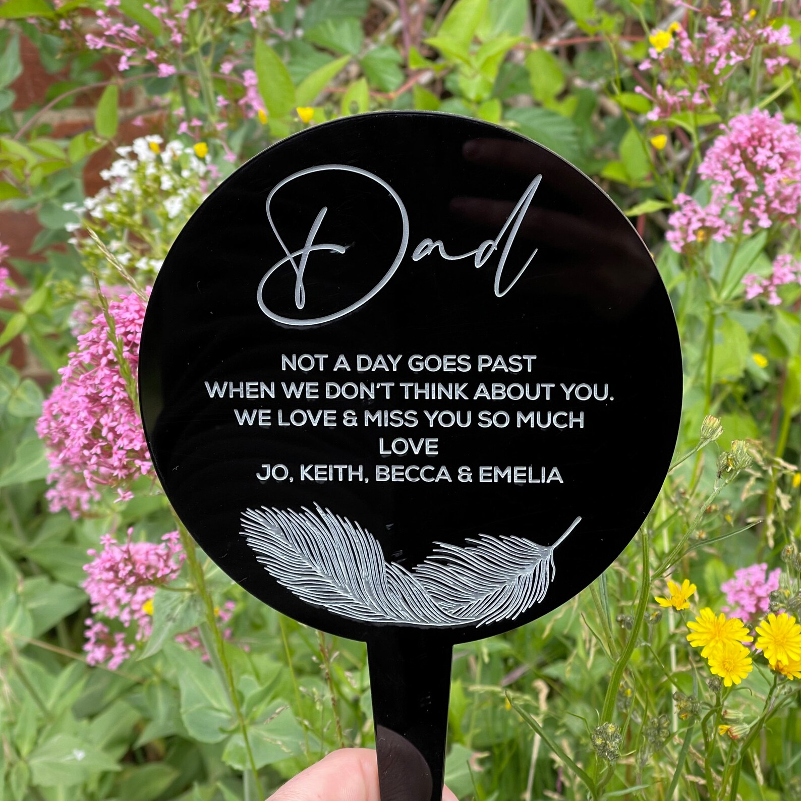 Grave Decoration for Cemetery Personalised Grave Ornament - Etsy