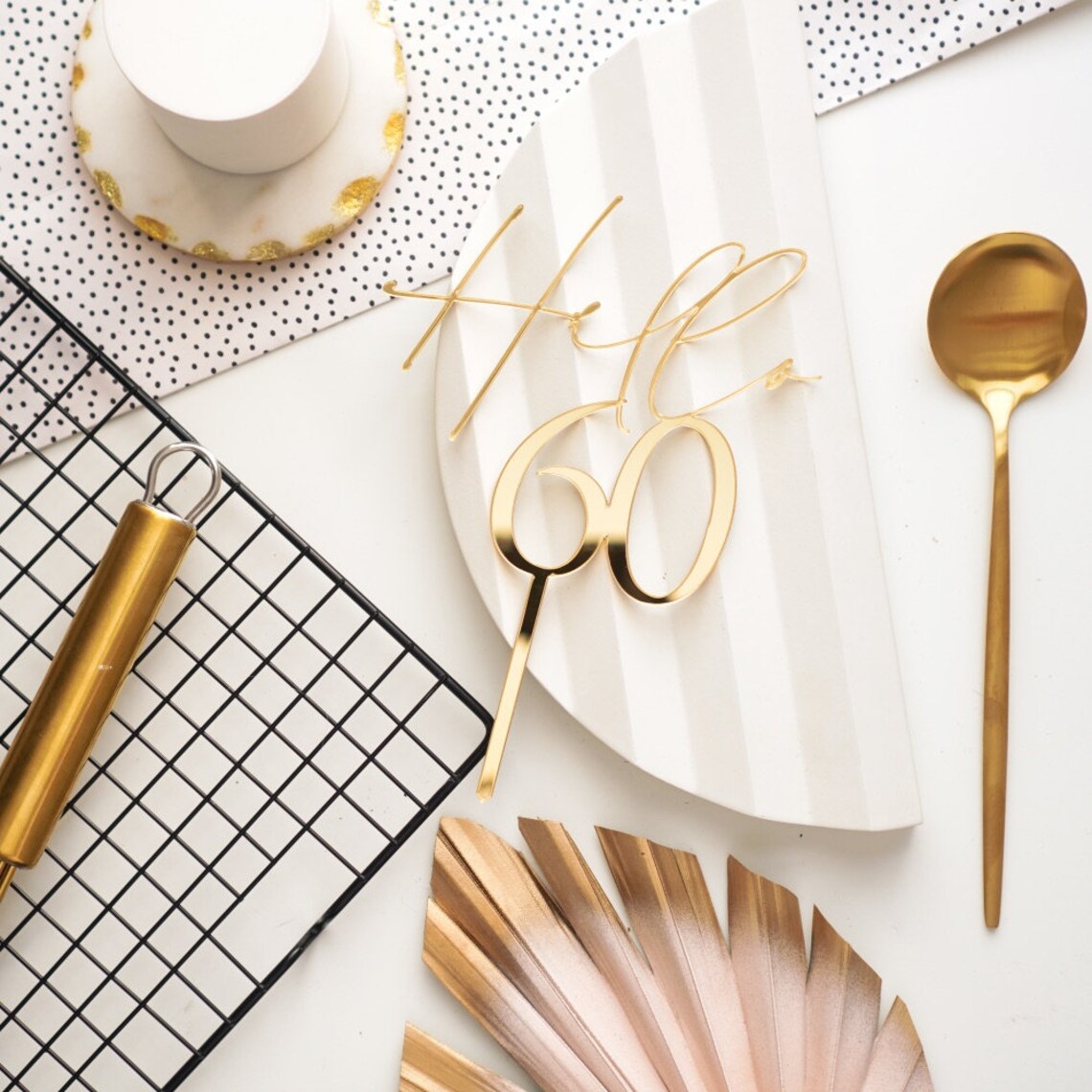 60 Cake Topper Sixty Topper Birthday Personalised 60th Cake - Etsy