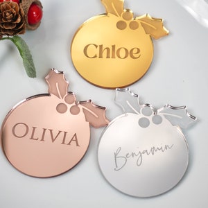 Christmas Place Name Settings Christmas Table Decorations Christmas ...