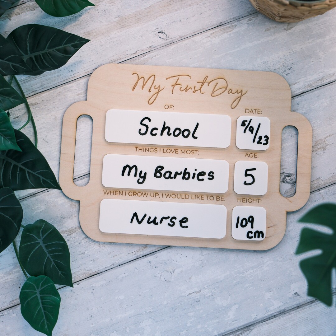 My First Day of School Sign Back to School Sign Back to School Gift ...