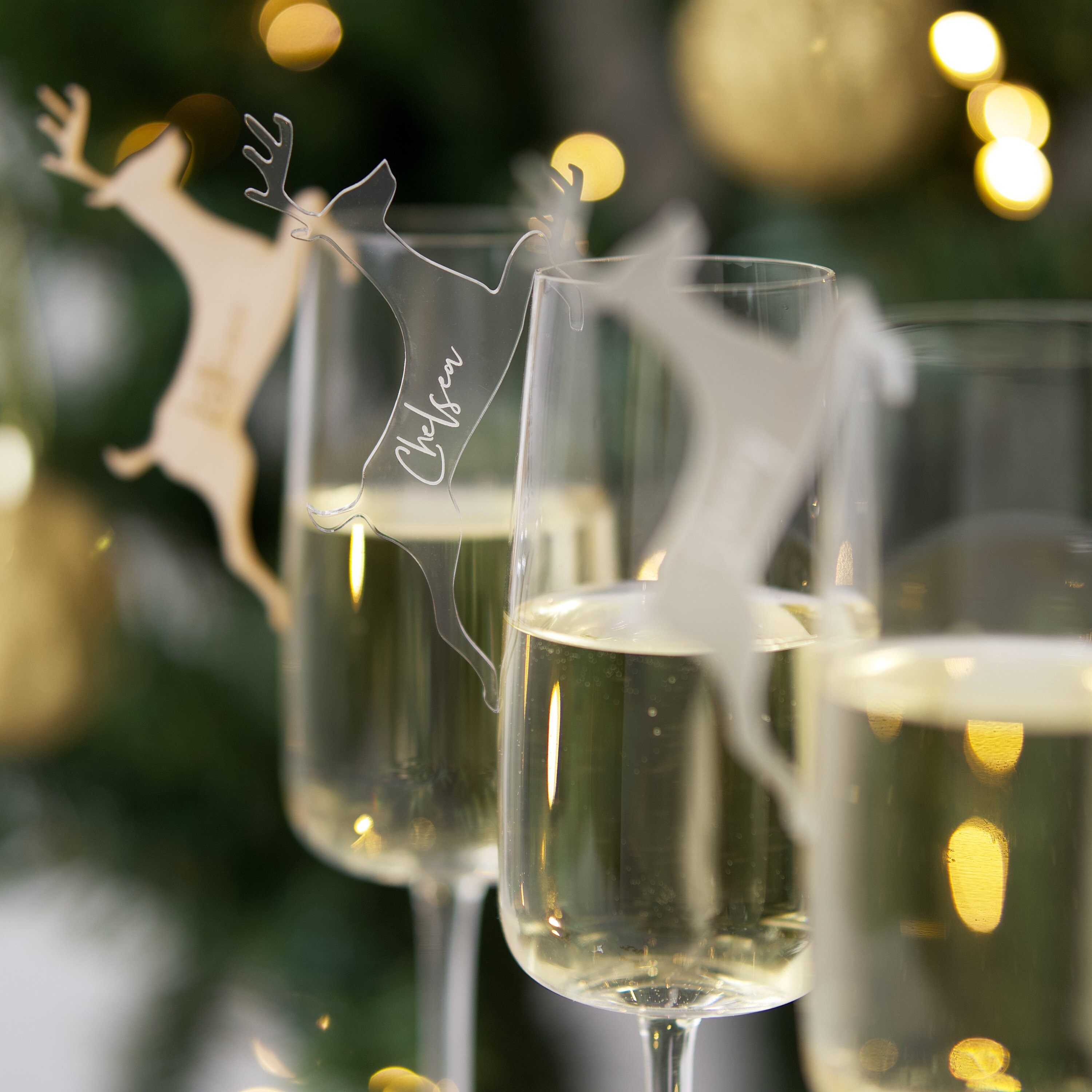 Stag Place Setting Names, Winter Rustic Wedding Table Decorations ...