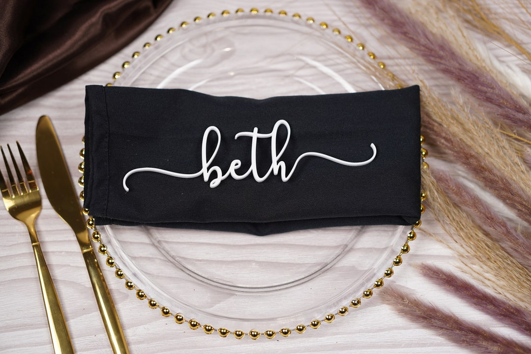 Acrylic Name Place Setting Ideas Wedding Place Cards Wedding Favours ...