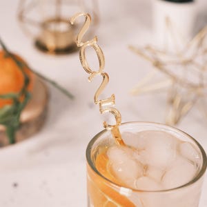 Happy New Year 2025 Drink Stirrer Nye Party Decorations Stir Sticks ...