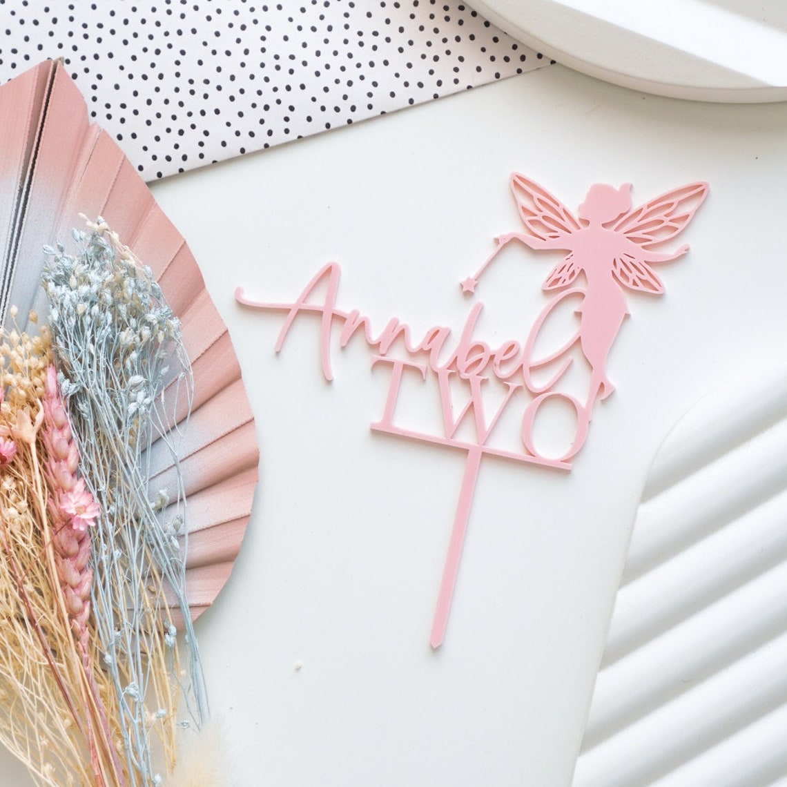 Personalised Fairy Cake Topper Fairy Cake Decorations UK Girls Birthday ...