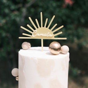 Sun Cake Topper 1st Birthday First Birthday Cake Toppers Personalised ...