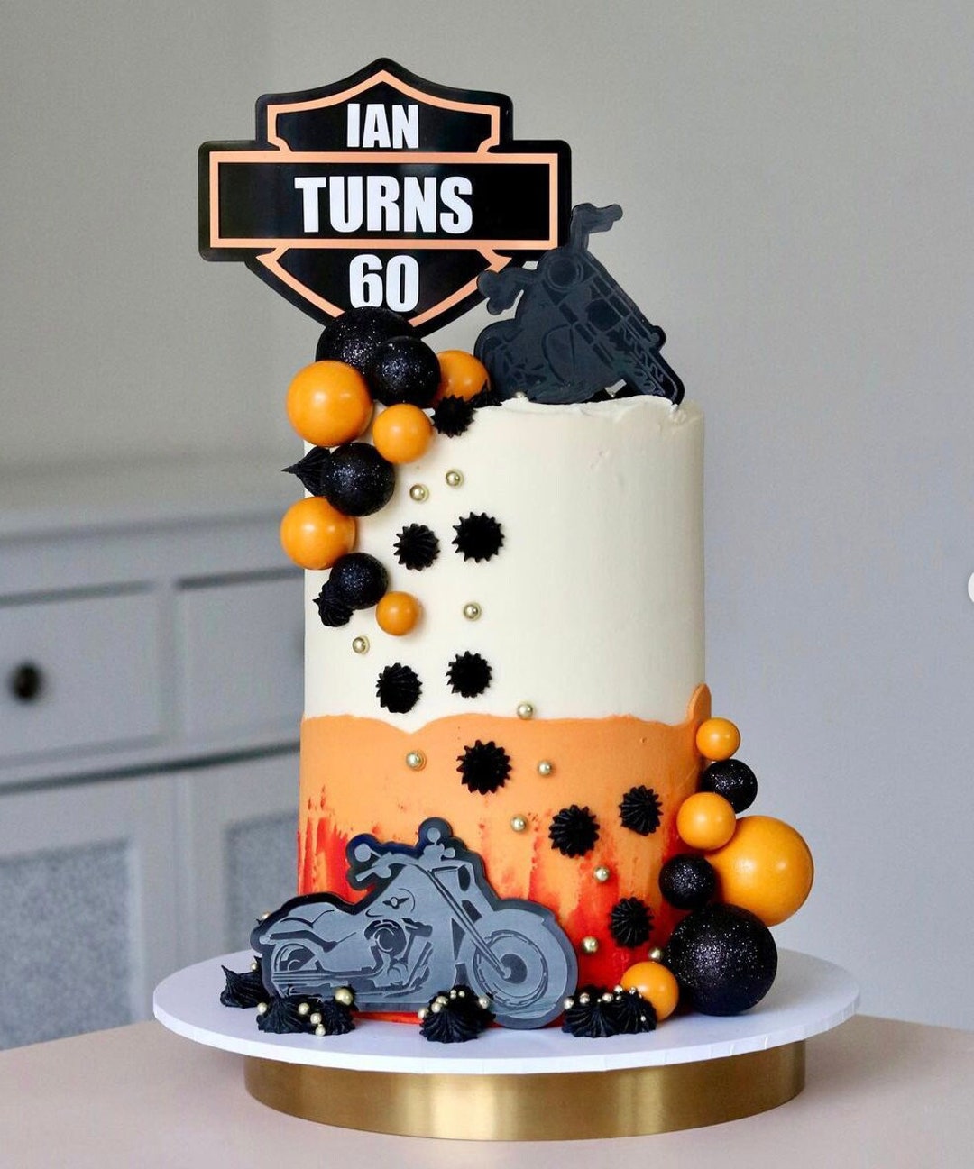 Motorbike Cake Topper Personalised Motor Bike Cake Topper Motorbike ...