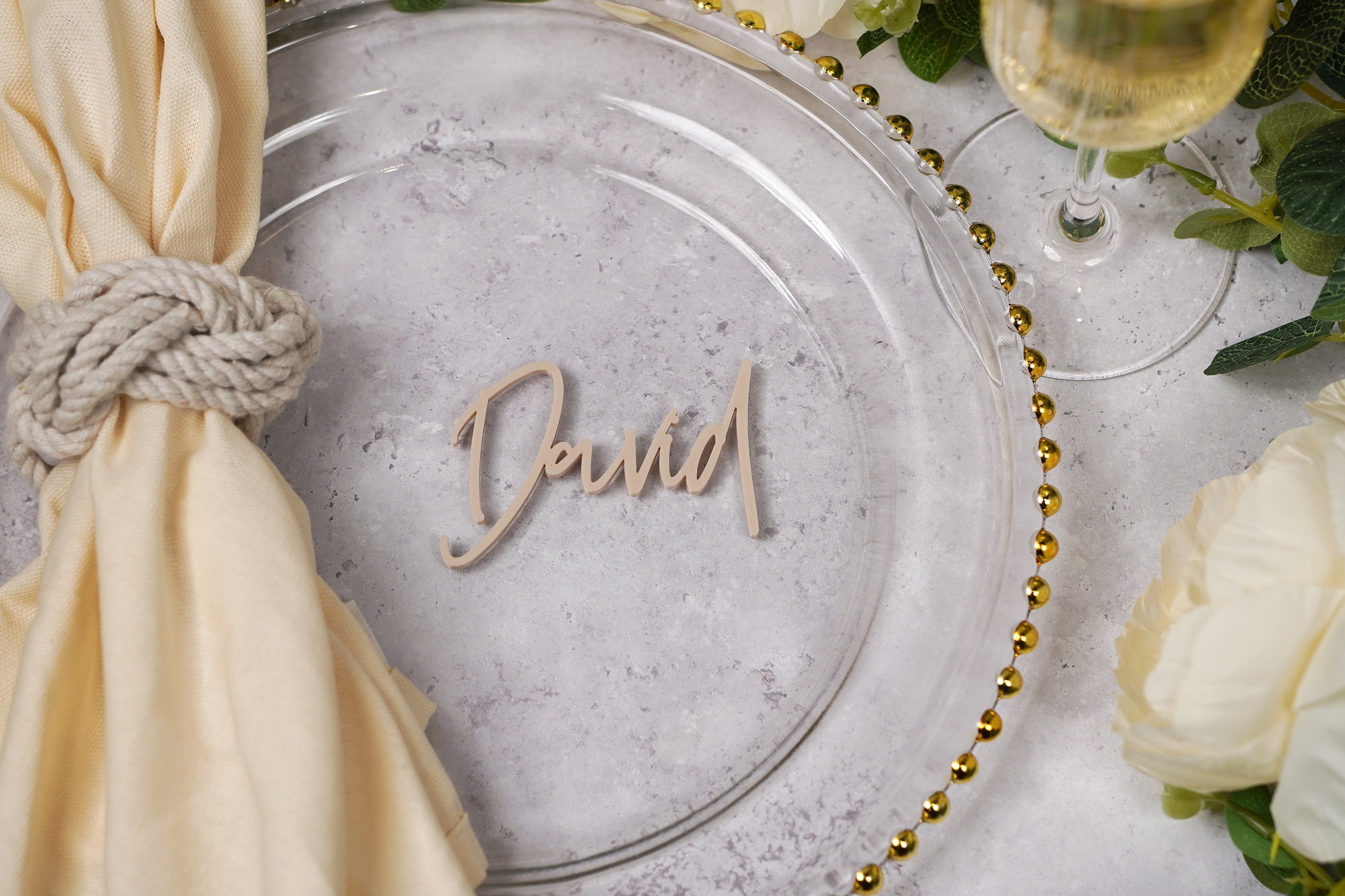 Acrylic Name Place Cards Wedding Place Name Tags Wedding | Etsy