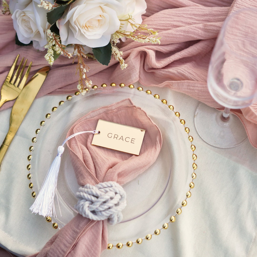 Acrylic Name Tags Bookmark Place Cards Wedding Name Places Acrylic Name ...