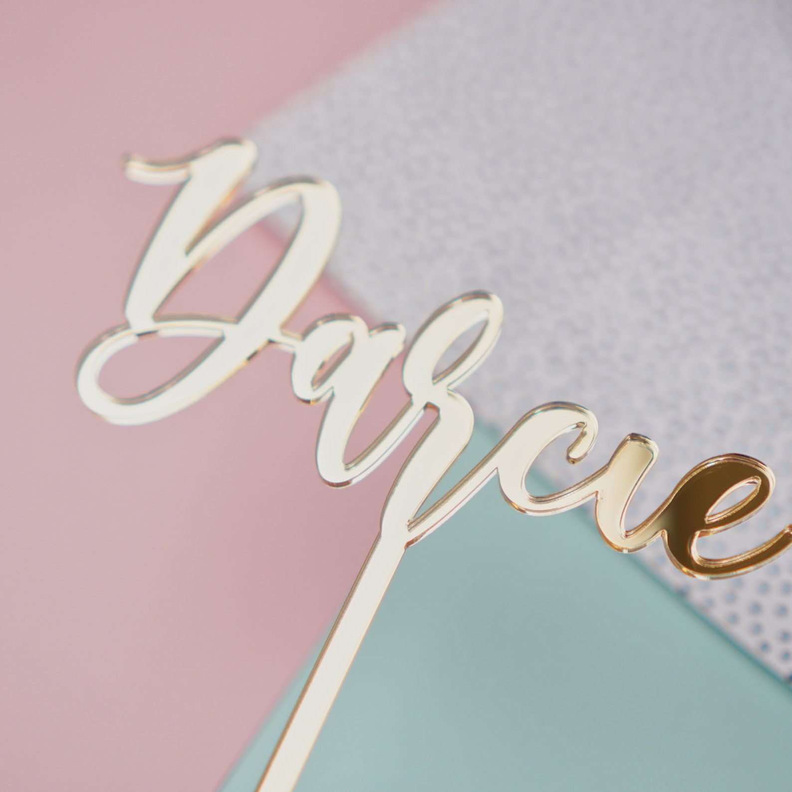 Acrylic Name Cake Topper Birthday Personalised Cake Toppers ...