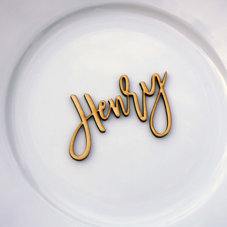 Personalised Place Names Place Setting Laser Cut Name Tags | Etsy