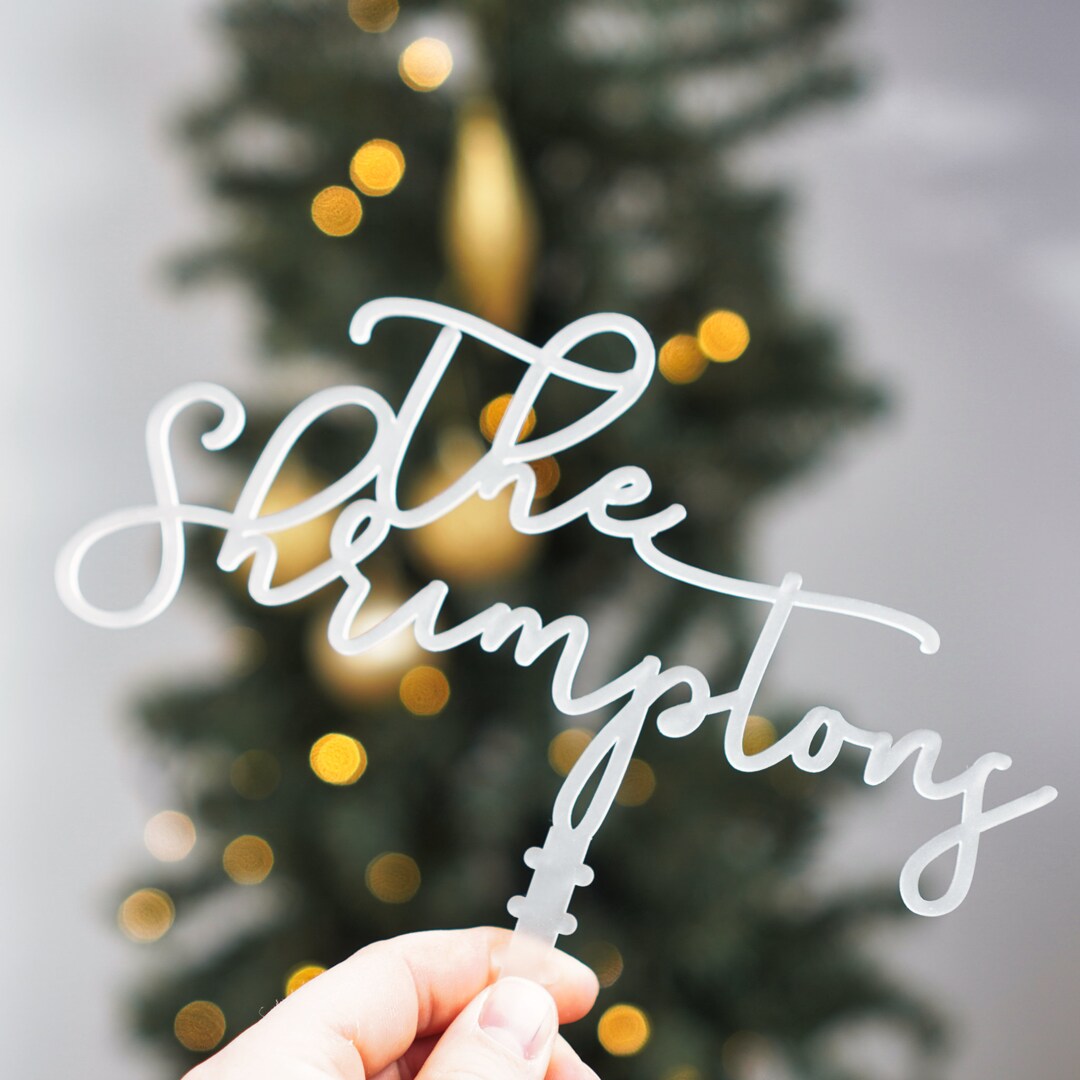 Personalized Christmas Tree Topper Ideas Personalized Family Christmas ...