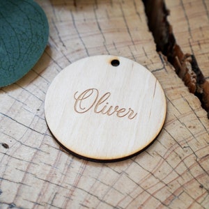 Personalised Name Place Settings, Laser Cut Name Tags Wedding Place ...