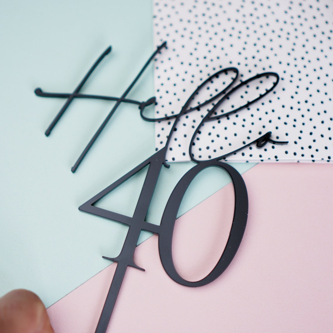 Forty Cake Topper Birthday Personalised 40 Cake Topper 40th | Etsy