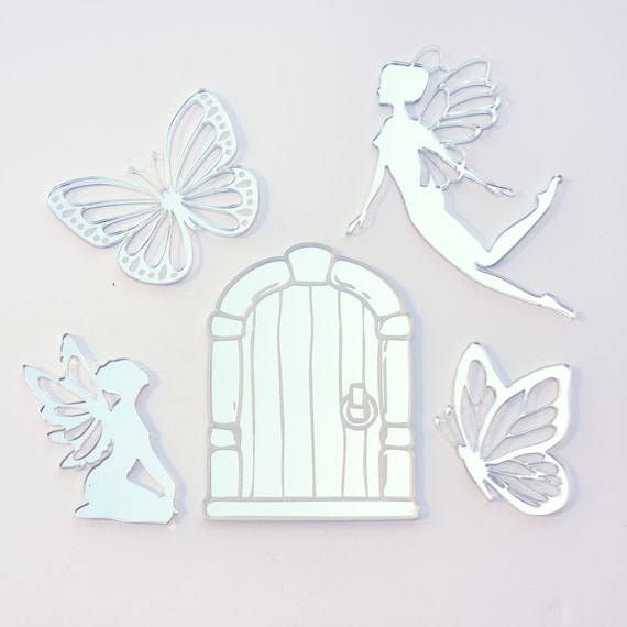 Fairy Door Cake Topper Butterfly and Fairy Cake Charm 5 Piece - Etsy