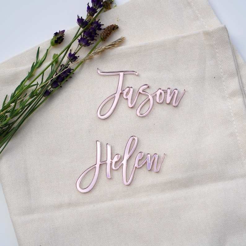 Mirror Acrylic Name Places Personalised Laser Cut Place Name - Etsy