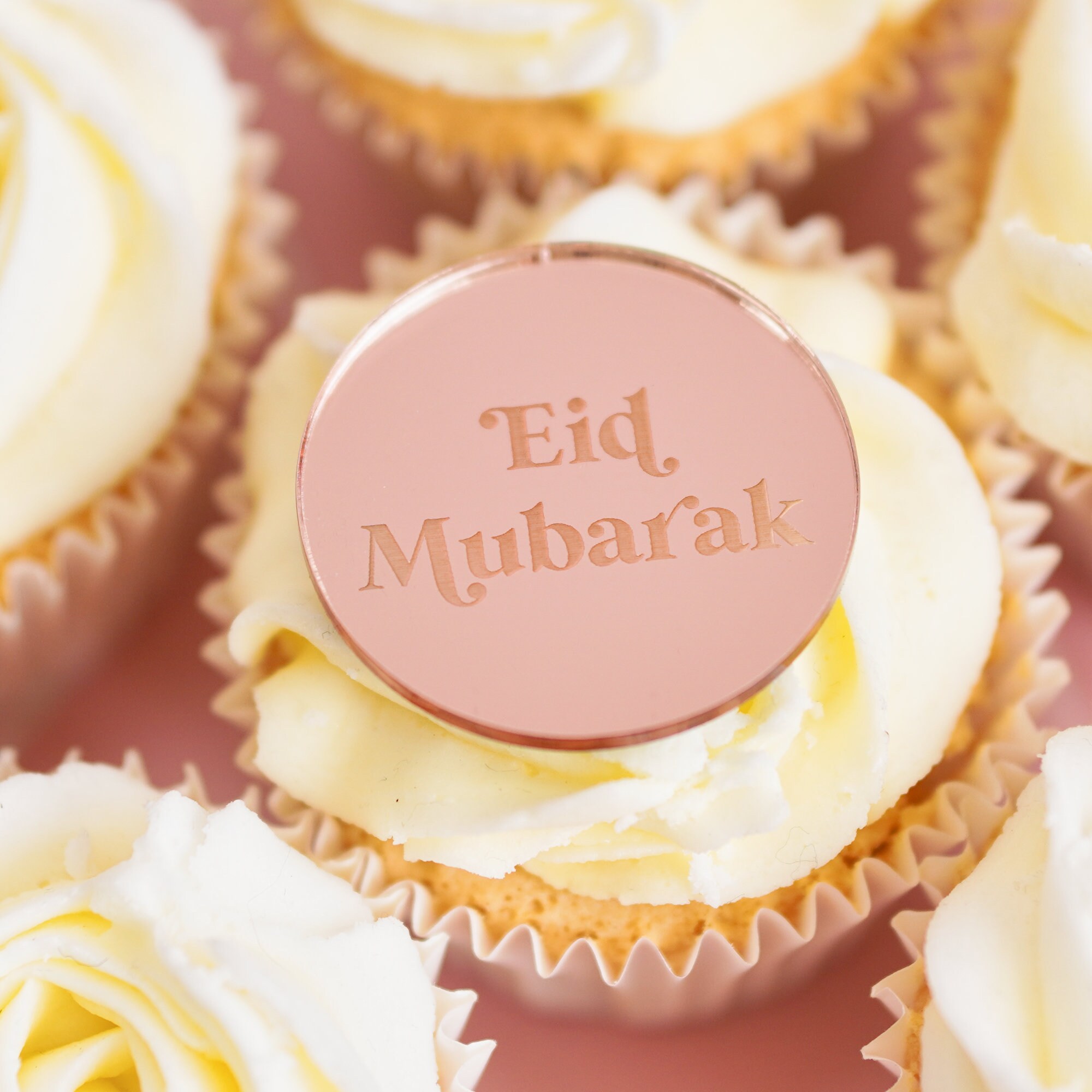 Eid Cupcake Toppers Gift Tag Eid Mubarak Decorations Eid | Etsy
